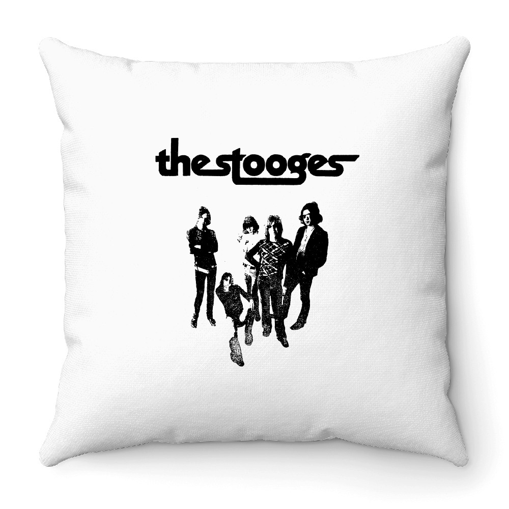 The Stooges Funhouse Raw Power Logo Throw Pillows
