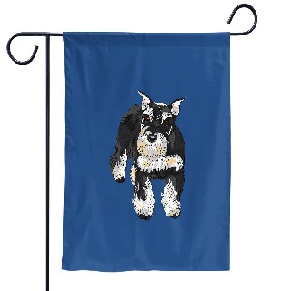 Dog Schnauzer Miniature Schnauzer Dog Retro Vintage 63 Garden Flags