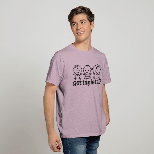 Got Triplets? Girl Boy Girl Triplets Camisetas Clásicas