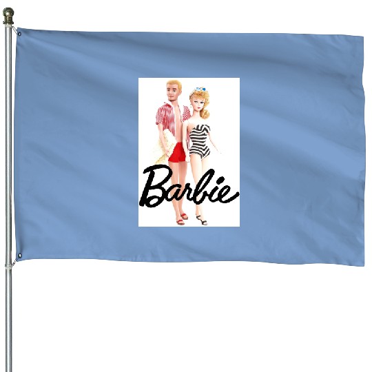 First Barbie And Ken Graphic House Flags
