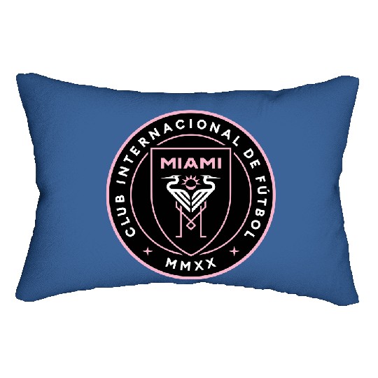 Trendy Inter Miami Merch Lumbar Pillows Designs 2023 | Shop On Printerval