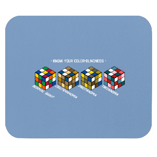 Know Your Color-Blindness - Rubiks Cube - Mouse Pads