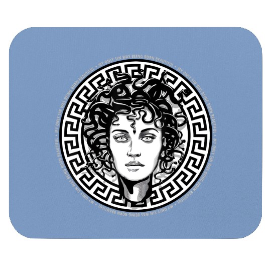Medusa Gorgon, Snake Head, Greek Mythology Ancient Myth Mouse Pads