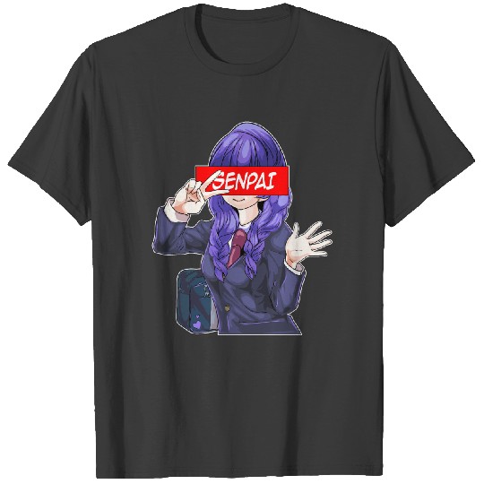 Senpai Anime Girl Japanese Cute Manga T-shirt