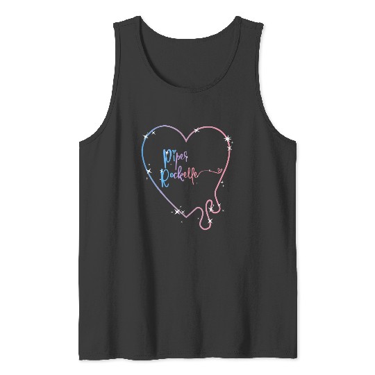 Vitntage Piper Rockelle Merch Drippy Heart Crop Tank Tops