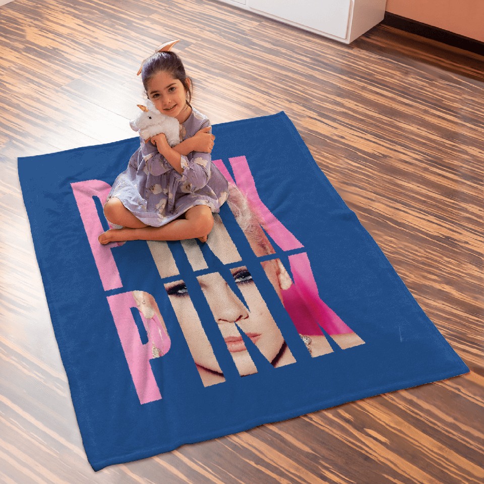 Pink 2023 Tour Baby Blankets, P!nk Concert Merch, P!nk Pink Singer Baby ...