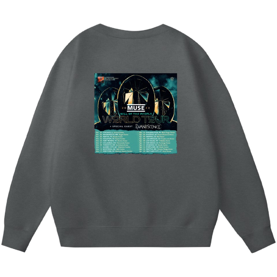 The People Tour 2023 Muse Rock Band Double Sided Sweatshirts, Muse Will ...
