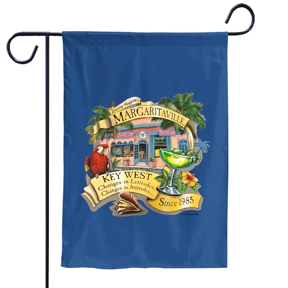 Jimmy Buffett Margaritaville Garden Flags, Yellow Haze Jimmy Buffett ...