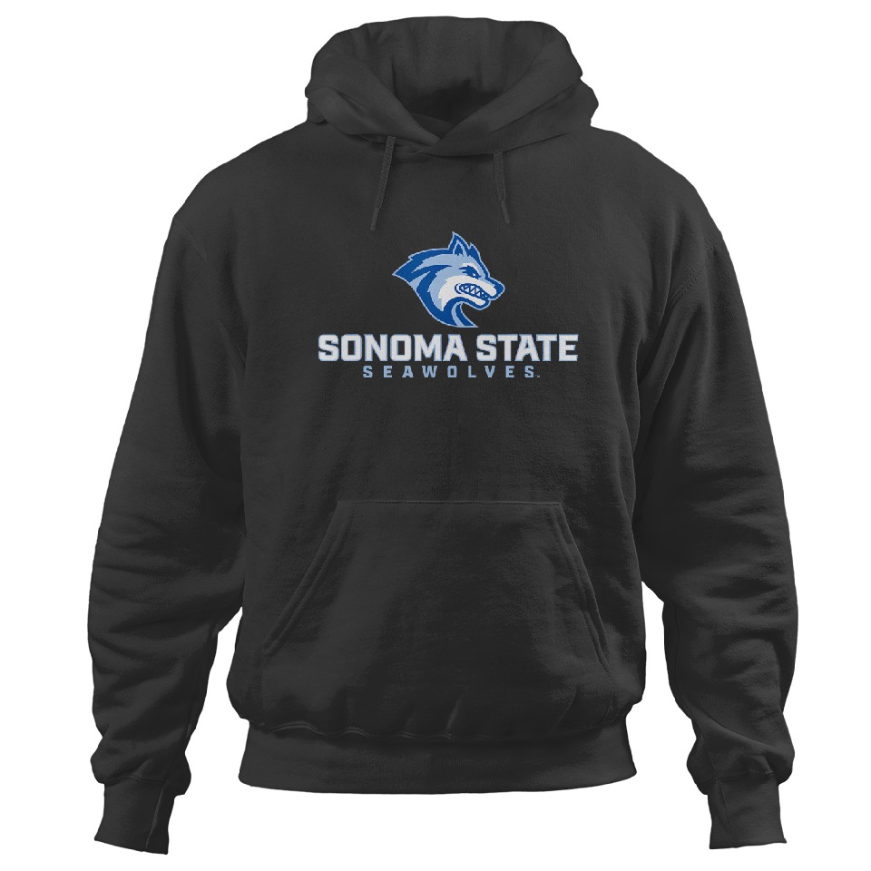 Sonoma State University Seawolves Stacked Seawolf Logo Hoodies Designed ...