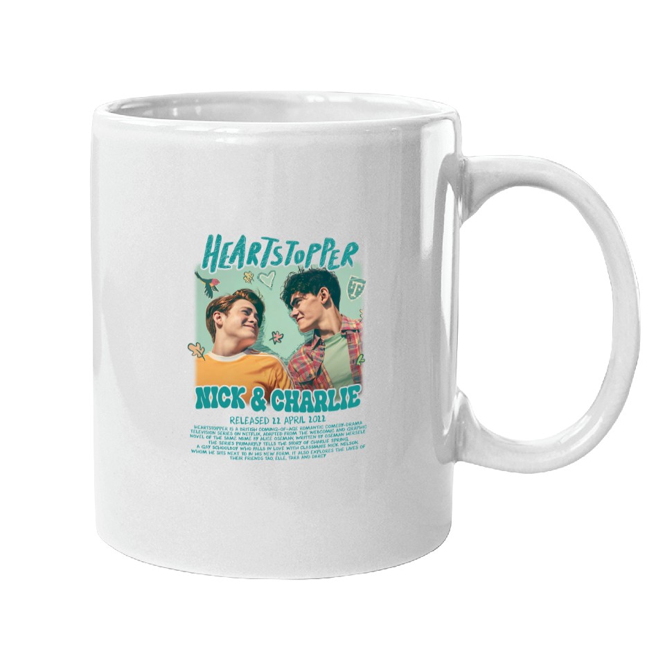 Vintage Heartstopper Nick And Charlie Mugs | Heartstopper Designed ...