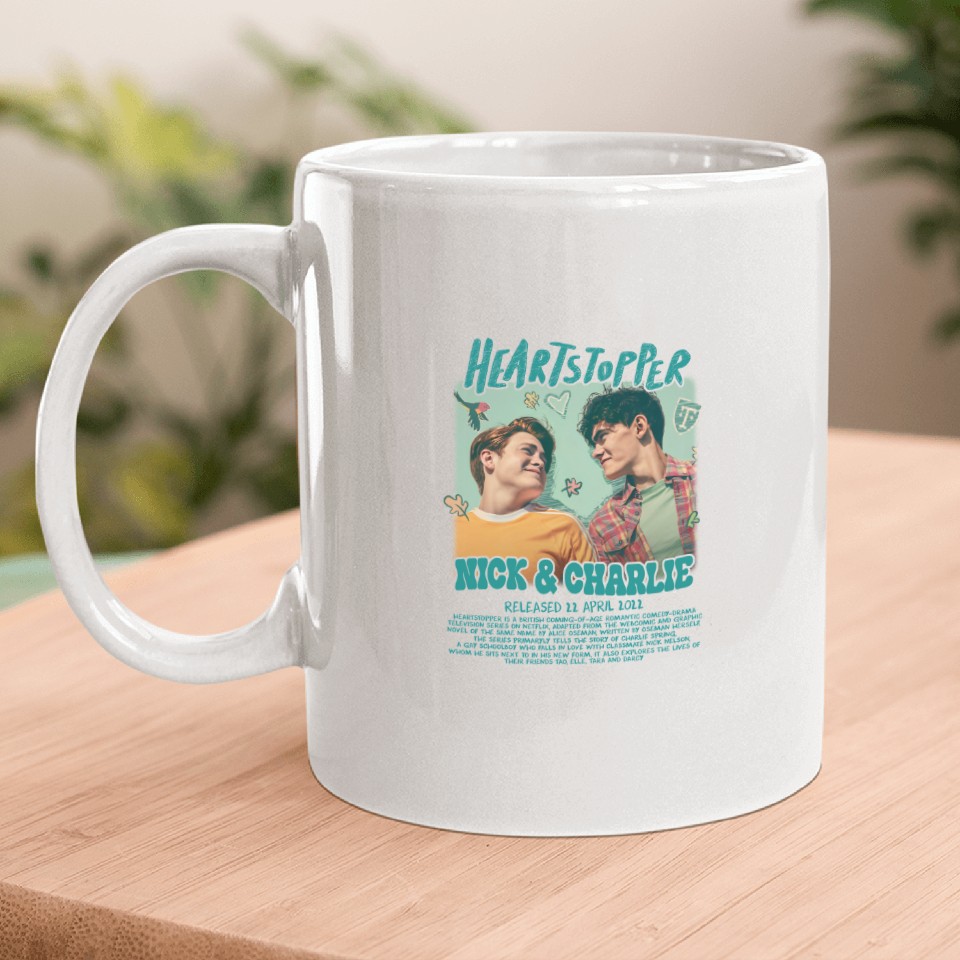 Vintage Heartstopper Nick And Charlie Mugs | Heartstopper Designed ...