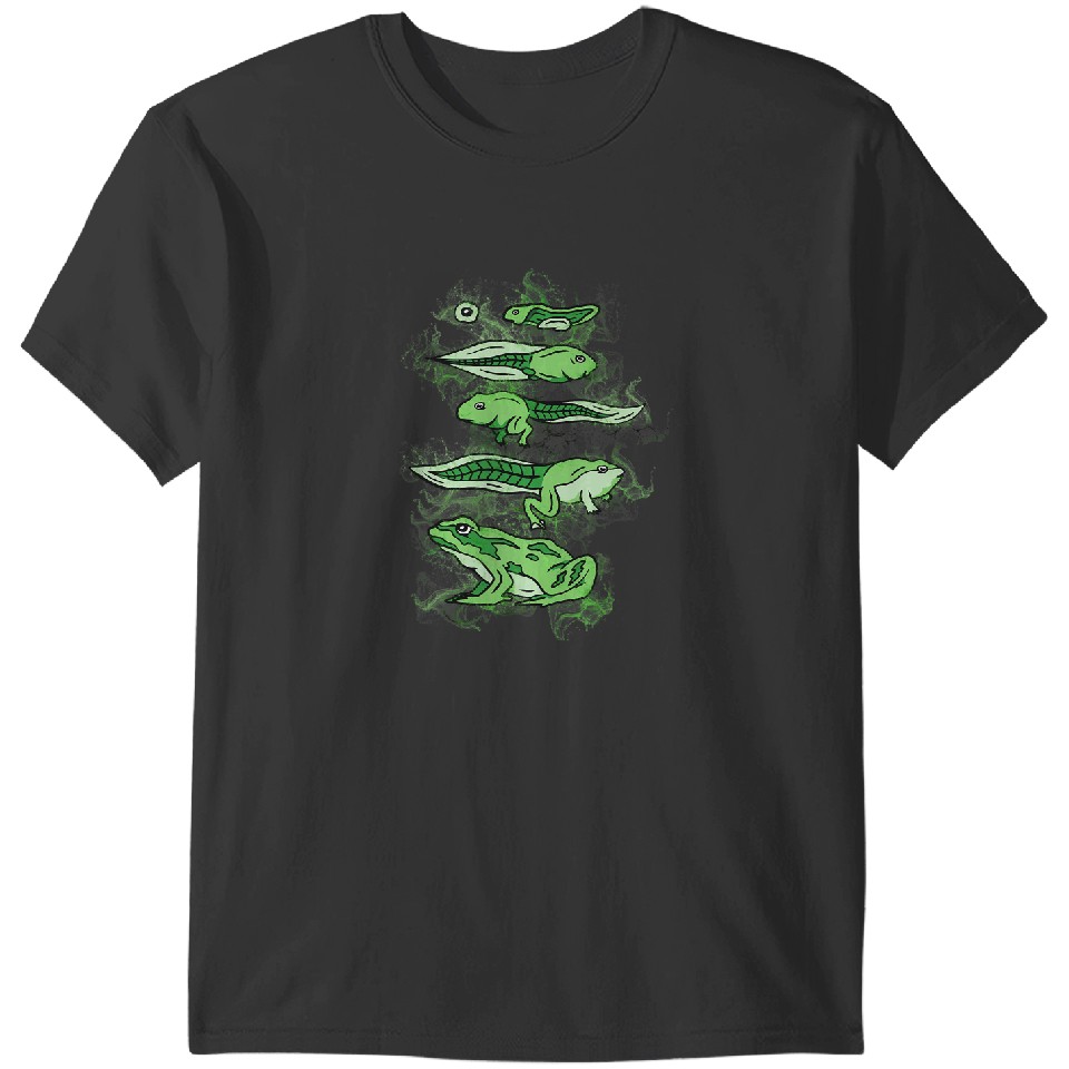 Froggy Frog Water Splash Art Tadpole Life Cycle Frogs T-Shirts Designed ...