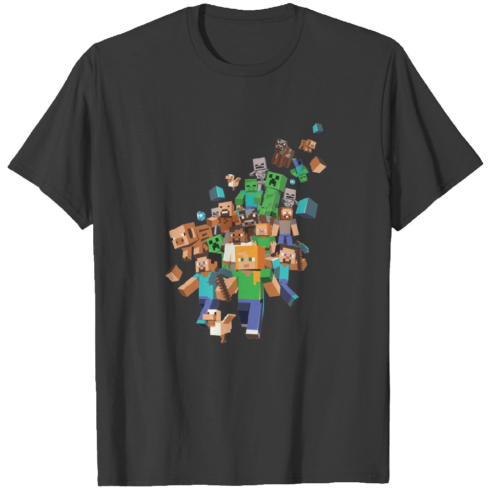 The minecraft design with minecraft animals and characters of minecraft ...
