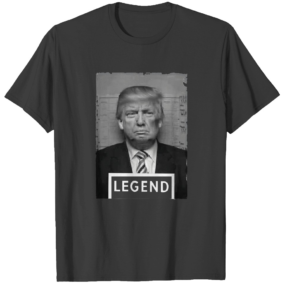 Donald Trump Legend Mugshot T-Shirt | ID 12695017 by Igor Ribeiro ...