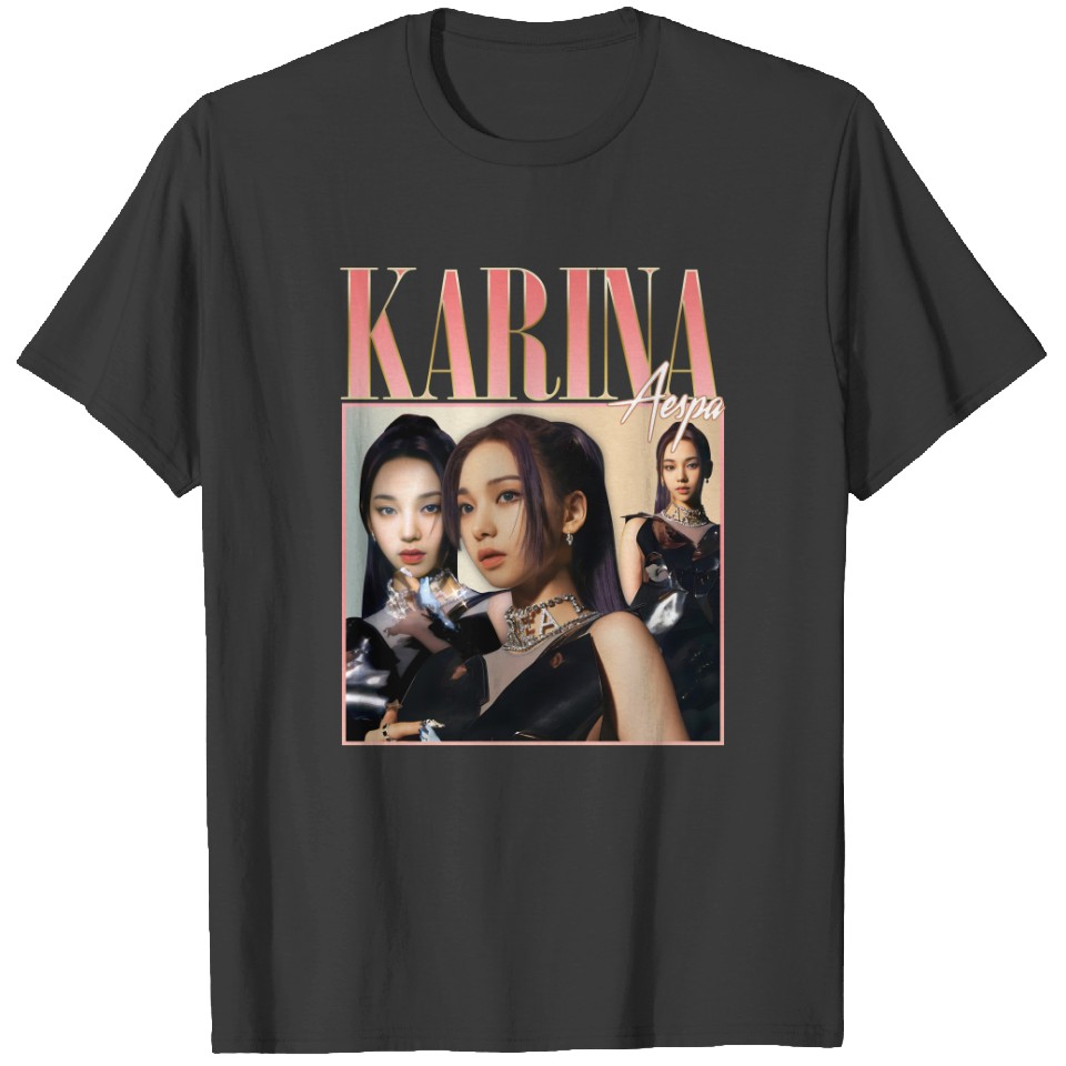 Aespa Karina Retro Bootleg Tee Kpop T Shirt Aespa Karina Shirt 29