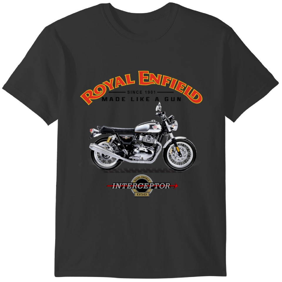 Moto Royal Enfield Interceptor T-Shirt Jordi Villaverdeによるデザイン・販売する。