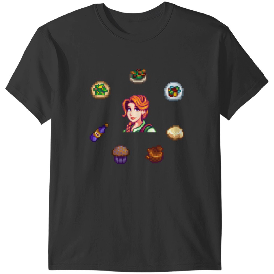 Stardew Valley SDV Leah Favorite Items Set T-Shirts Designed & Sold By ...