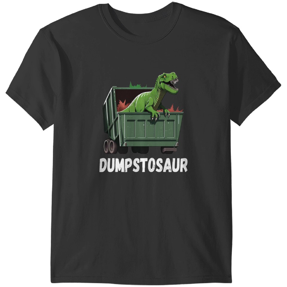 Dino Garbage Diving TRex Dinosaur Trash Picker Dumpster Diving T-Shirts ...