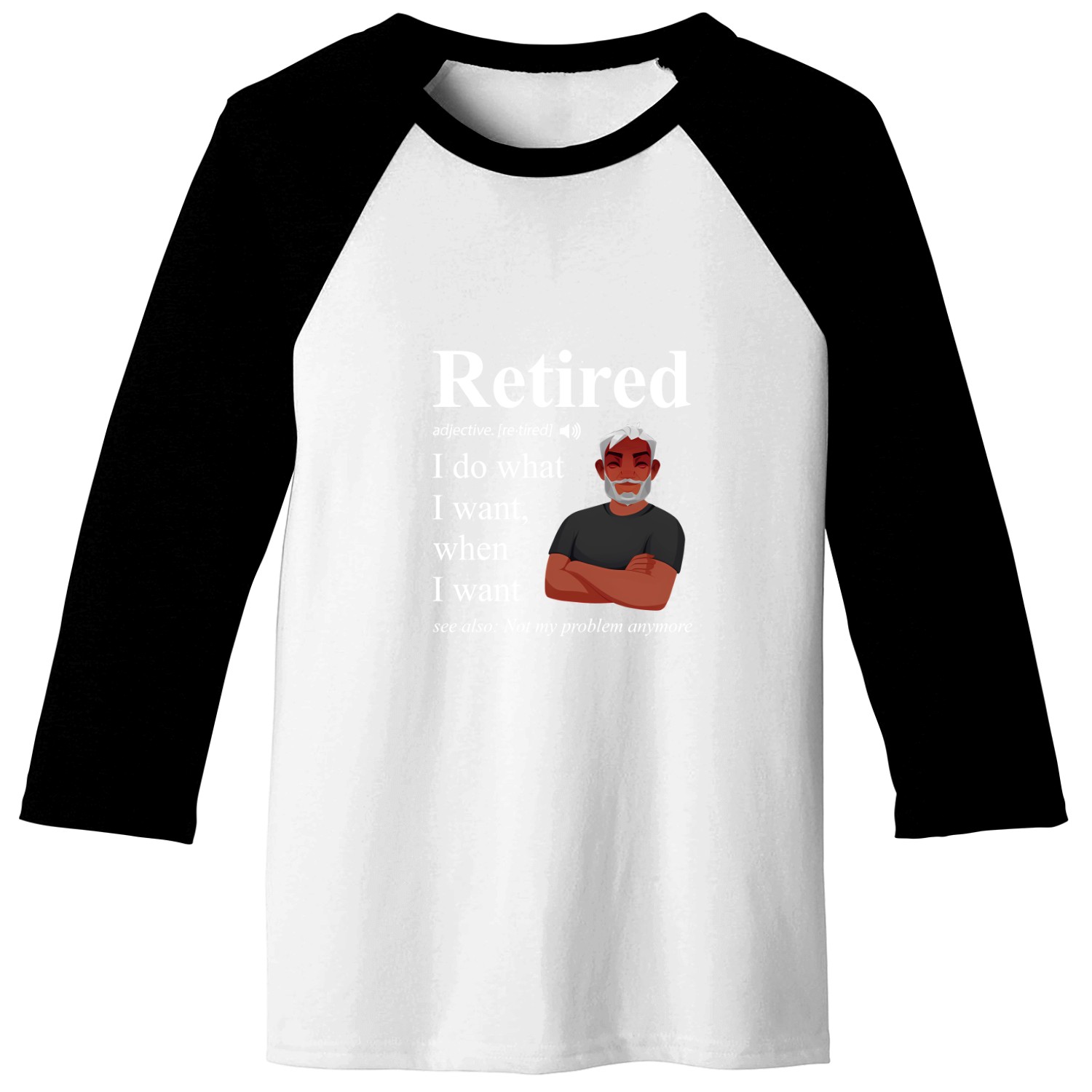Retired Definition Happy Retirement - Personalized Baseball Tees ...
