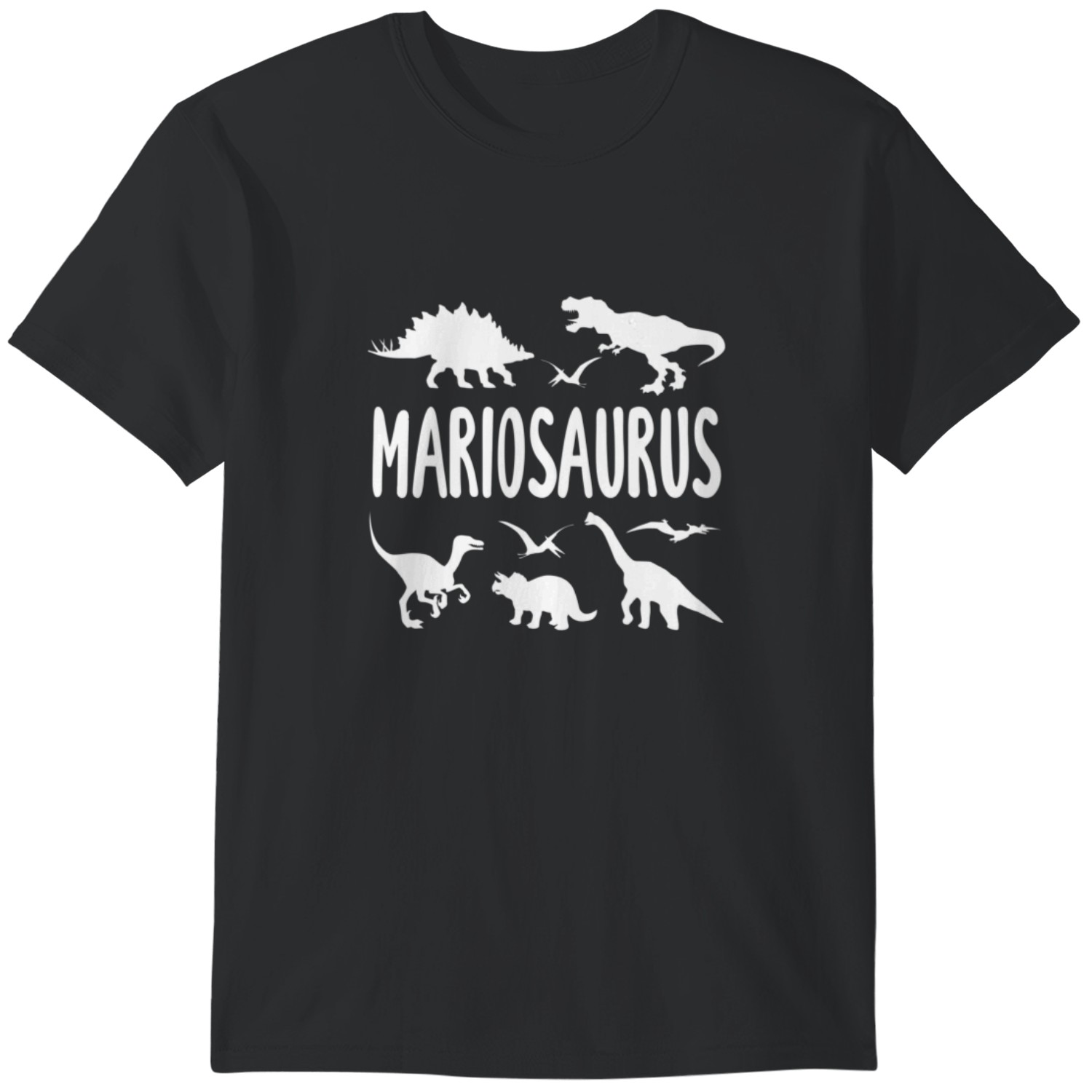 Dinosaur T Rex Mario Mariosaurus Boys Dino Name Camisetas Clásicas