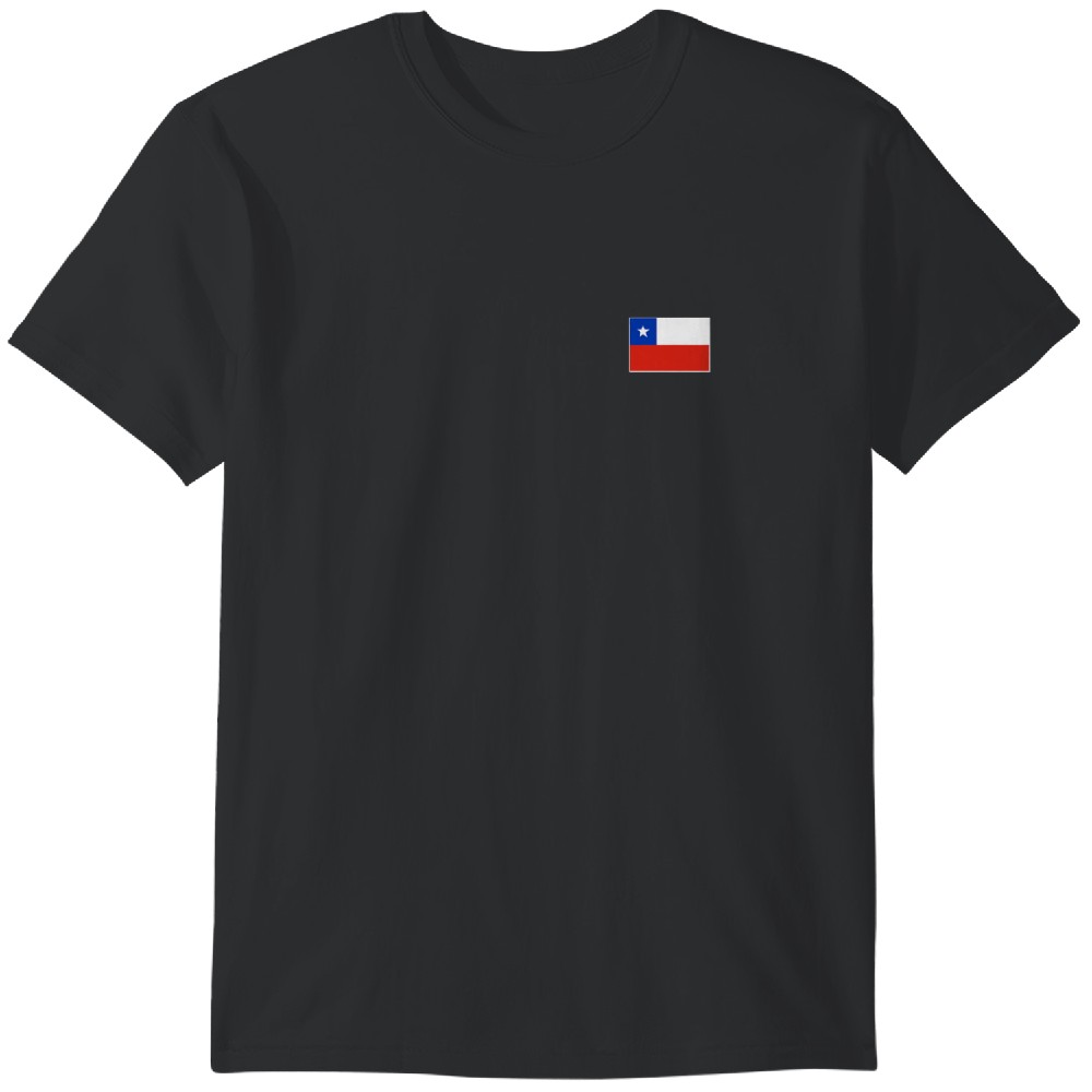Chile Flag With Vintage Chilean National Colors Camisetas Clásicas