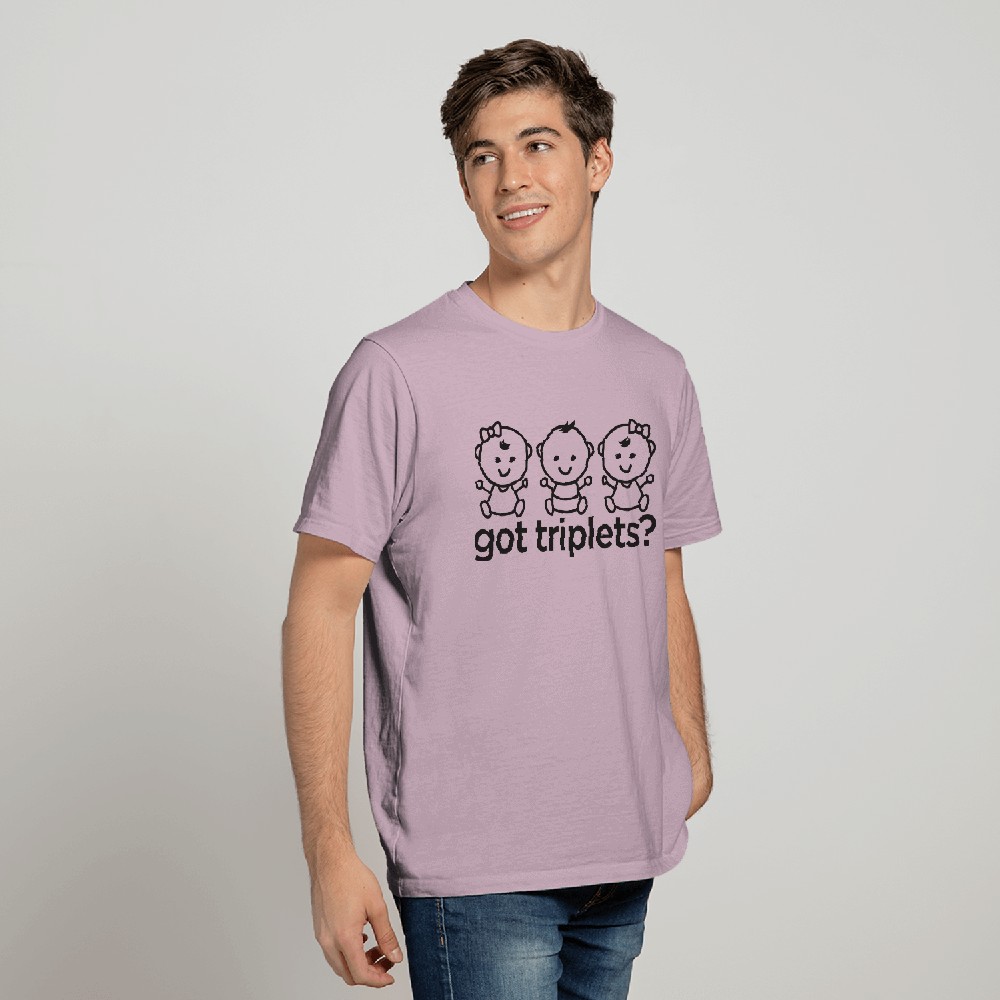Got Triplets? Girl Boy Girl Triplets Camisetas Clásicas