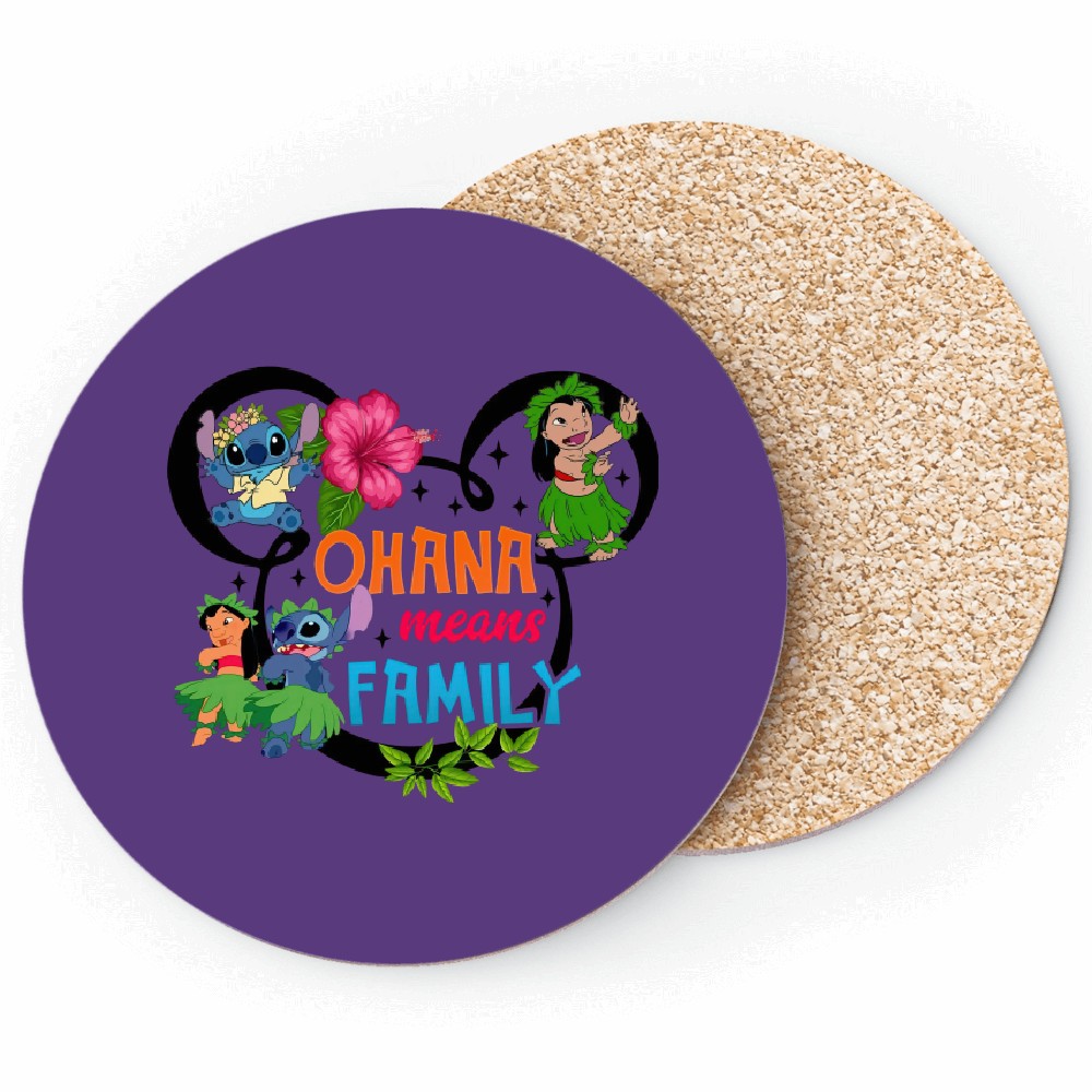 Disney Stitch Coasters,Disney Ohana Family Coasters,Disney Stitch And ...