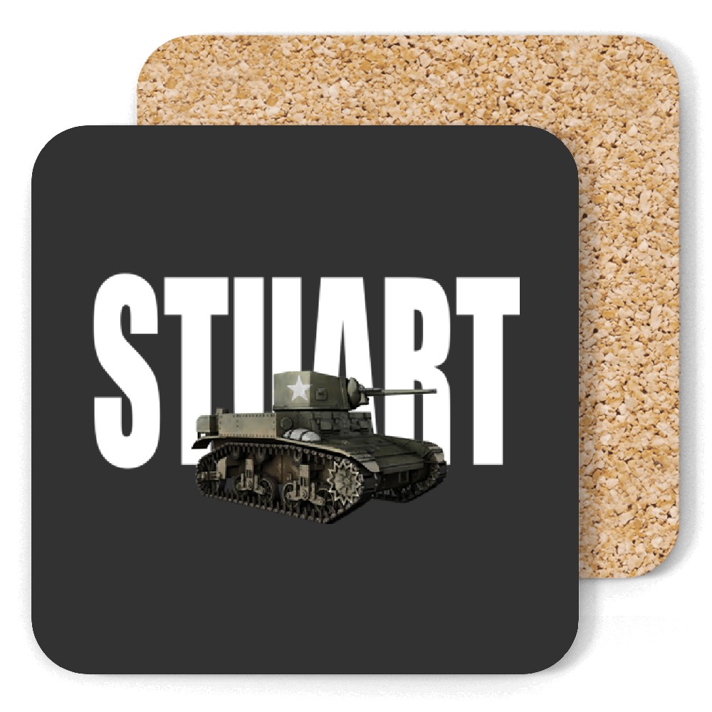M3 Stuart WW2 Us Army Tank - Tank - Coasters