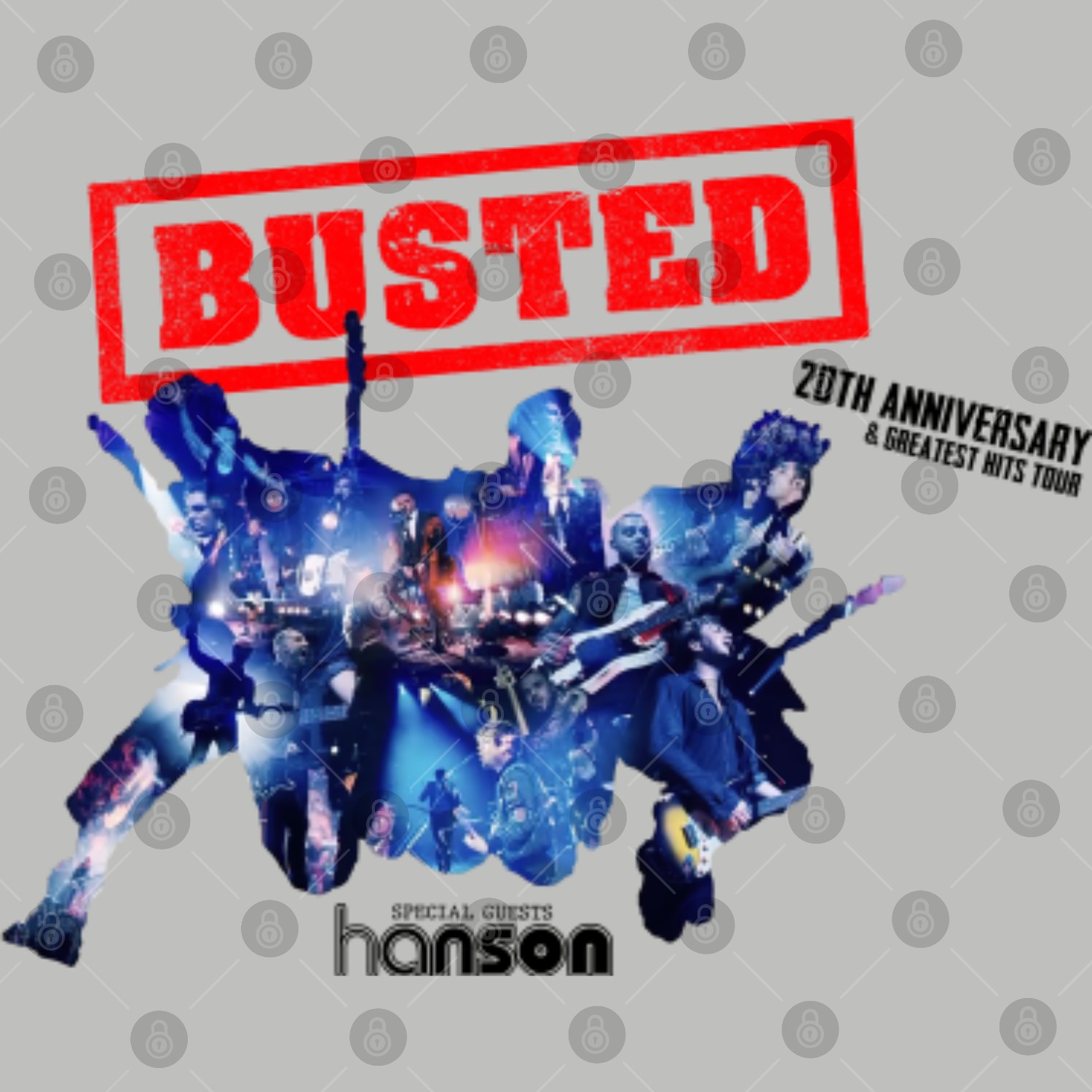 Busted 2023 Tour Double Sided Hoodies, Music Band Double Sided Hoodies ...
