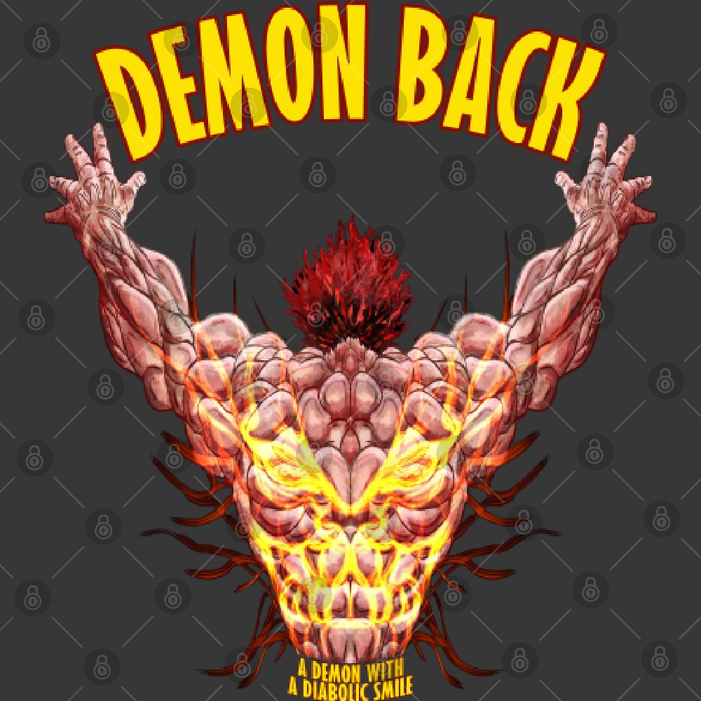 Baki Demon Back T-shirt, Baki Demon Back Shirt
