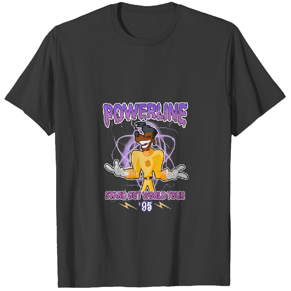 Disney Powerline Goofy Movie Shirt, Powerline Stand Out World Tour 95 ...