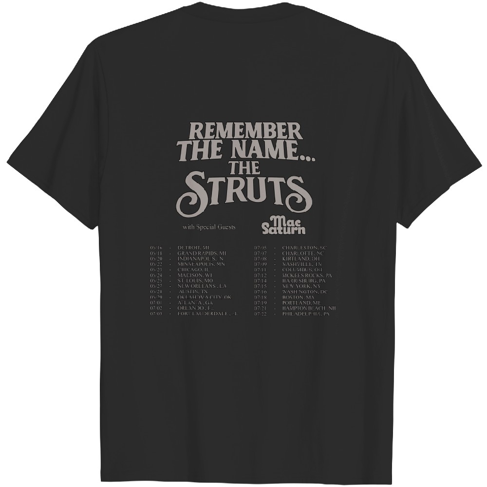 The Struts Remember The Name 2023 Tour Shirt
