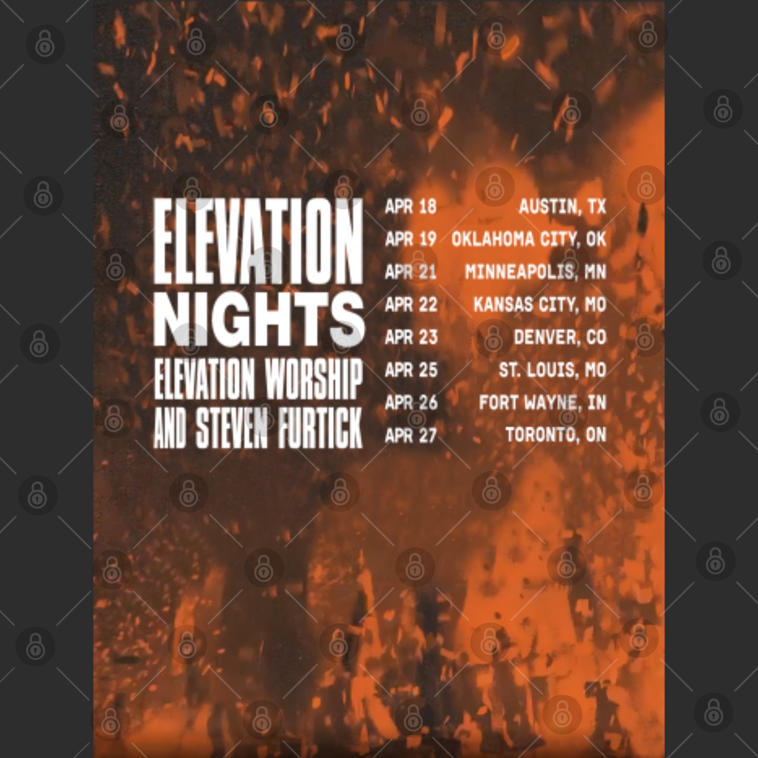 Elevation Worship Tour 2023 Tee, Elevation Worship World Tour 2023 Shirt