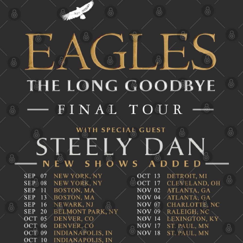 The Eagles The Long Goodbye Tour 2023 Shirt, The Eagles Band Fan Shirt ...