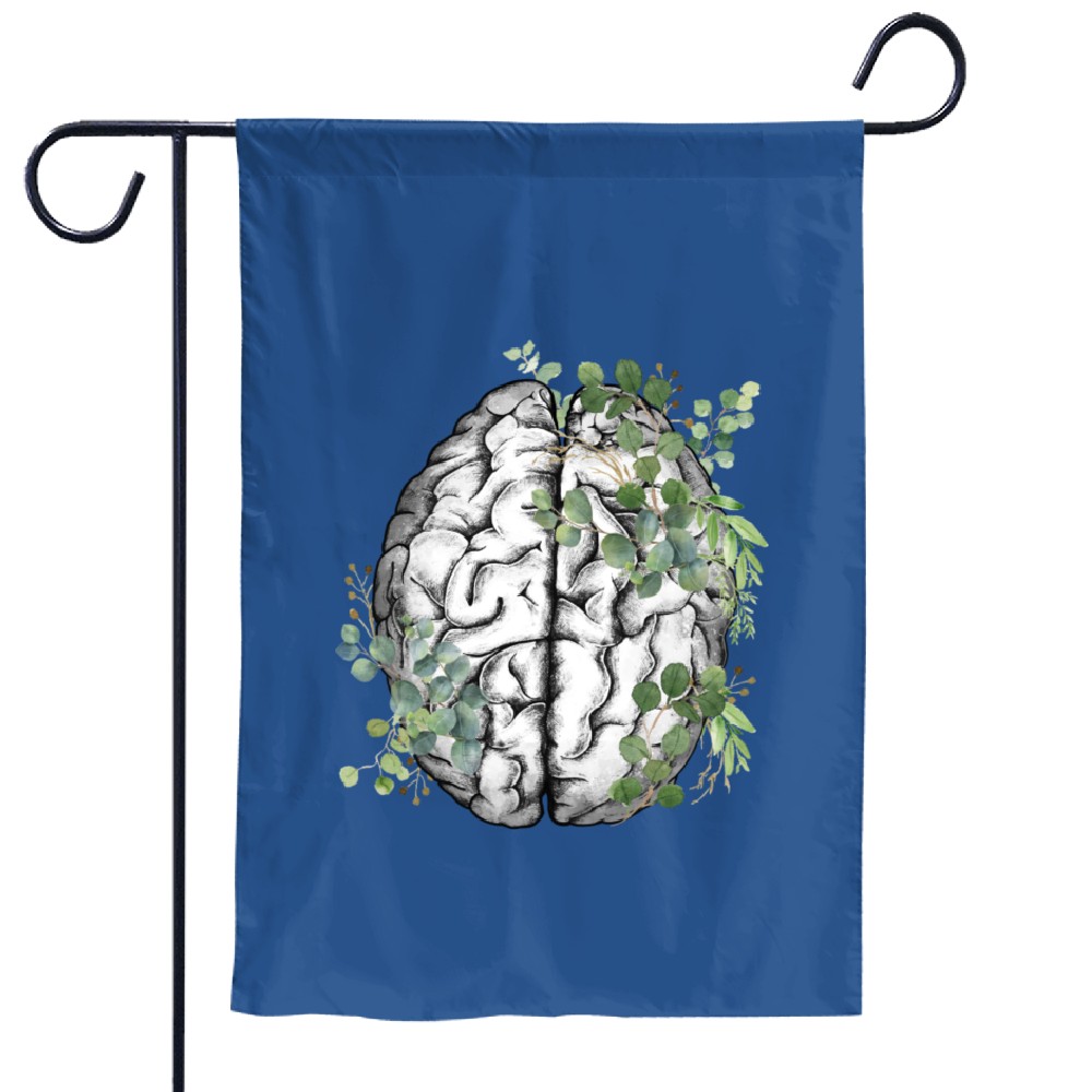 Brain Human Anatomy,leaves Green, Mental109 Garden Flags