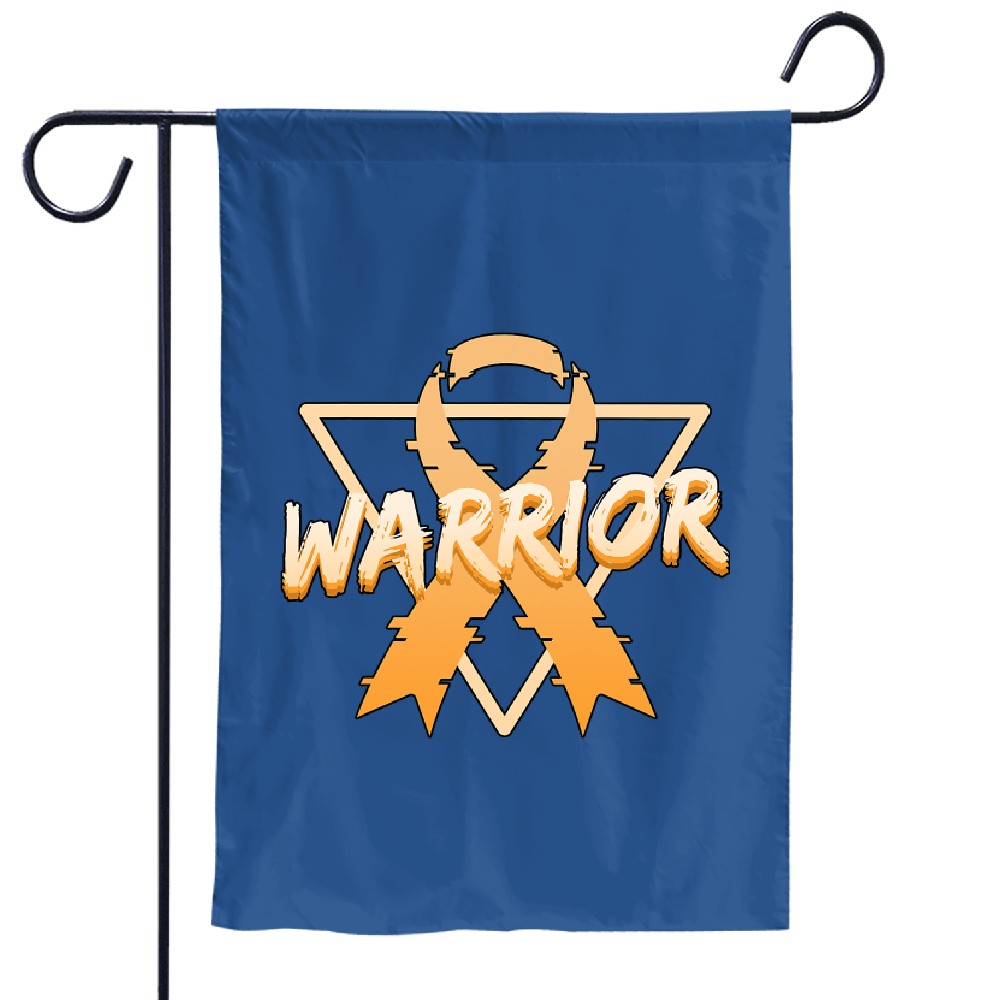 Kidney Cancer Awareness Warrior Vaporwave Aesthetic Garden Flags