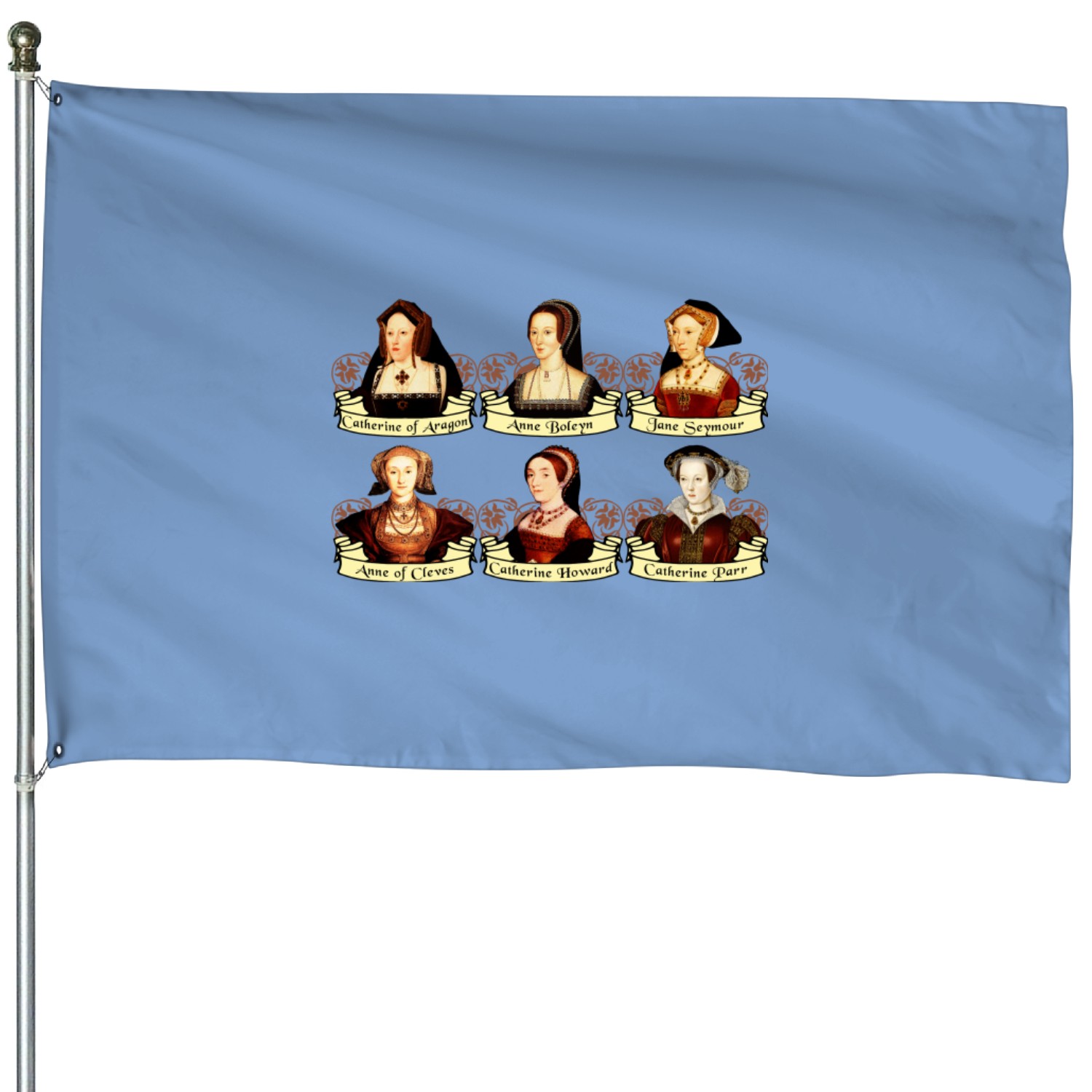 The SIx Wives Of Henry VIII Classic House Flags