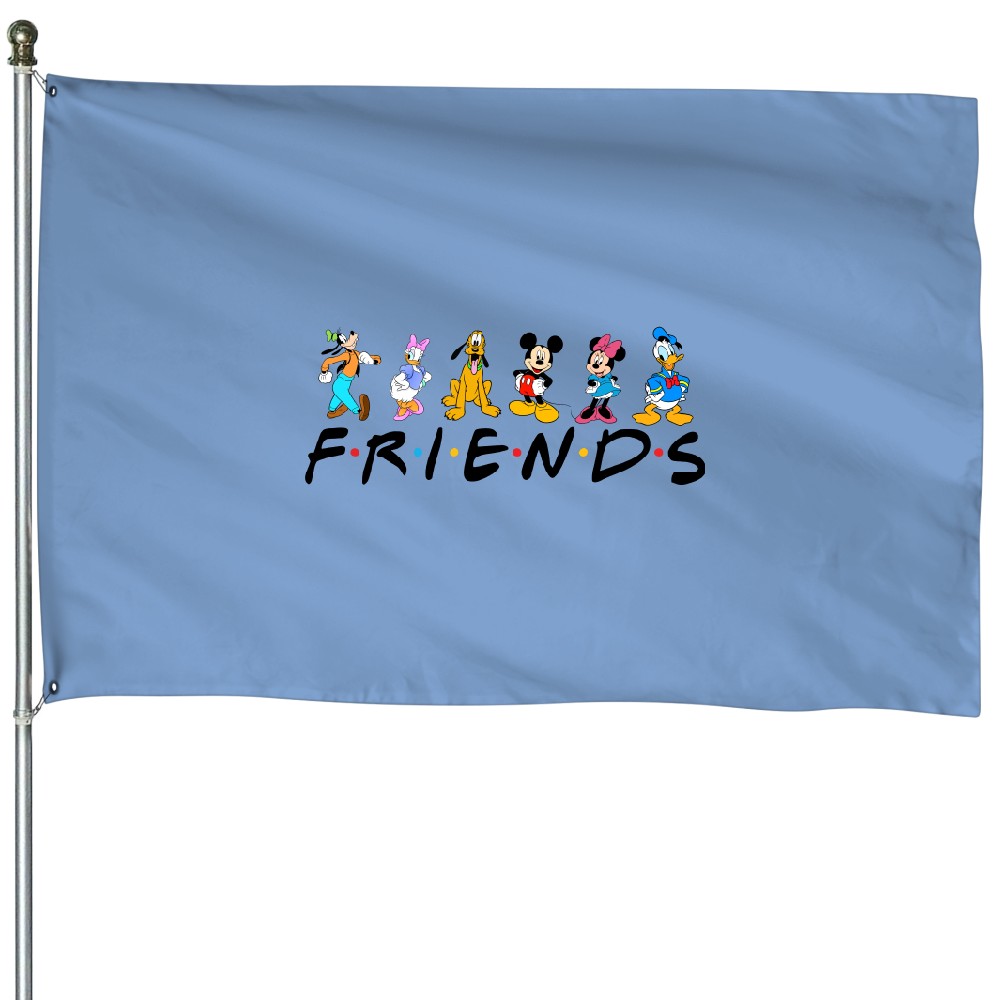Mickey Friends House Flags, Disney Friends House Flags, Disney Family ...