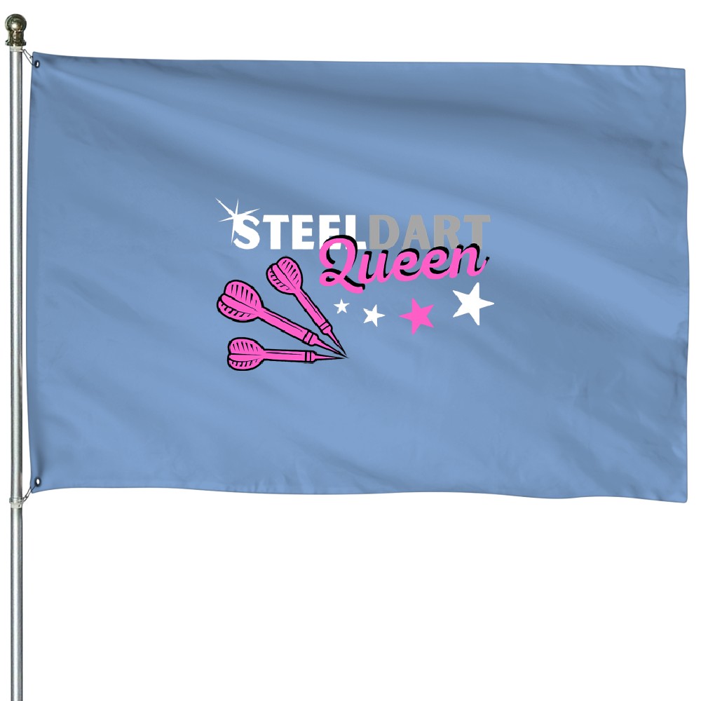 Steel Dart Queen Dart Player 180 Darts Player Darts Men House Flags