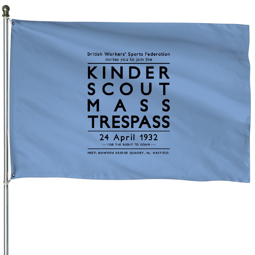 Kinder Scout Mass Trespass 1932 House Flags