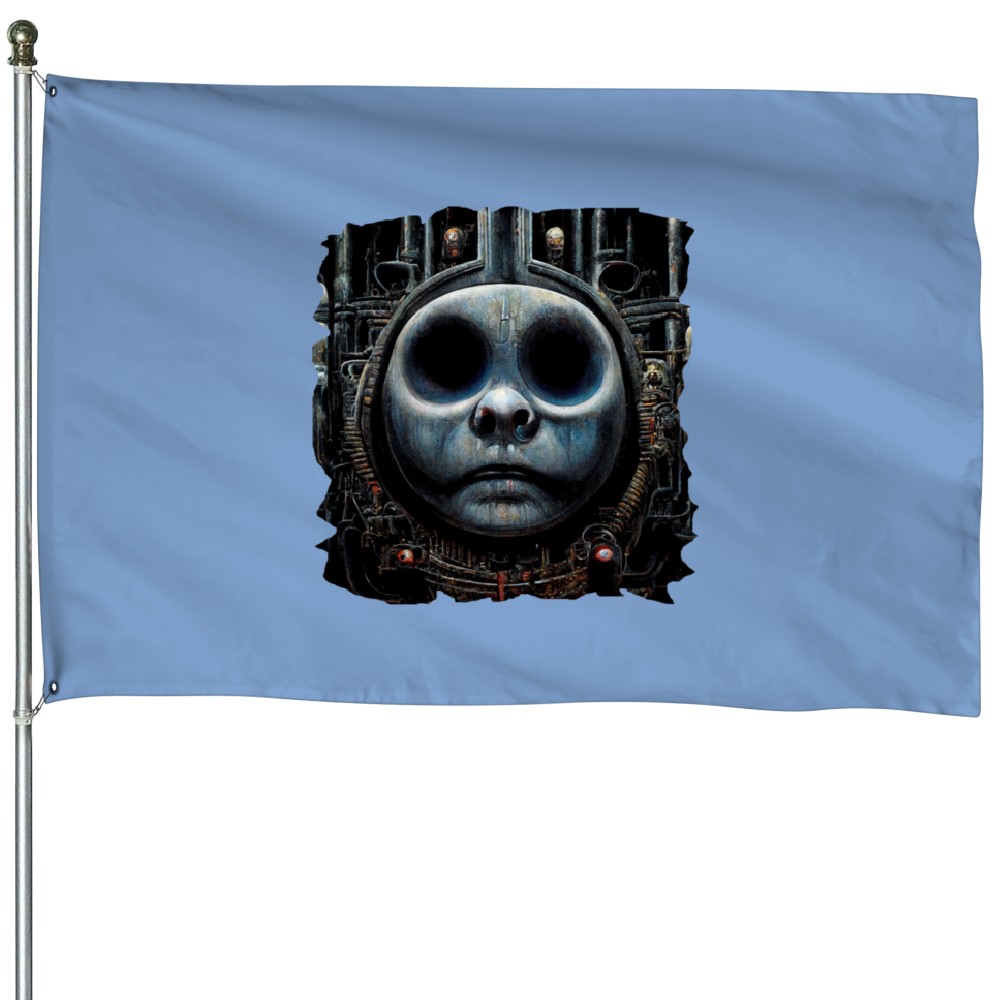 HR Giger - Thomas The Tank Engine House Flags