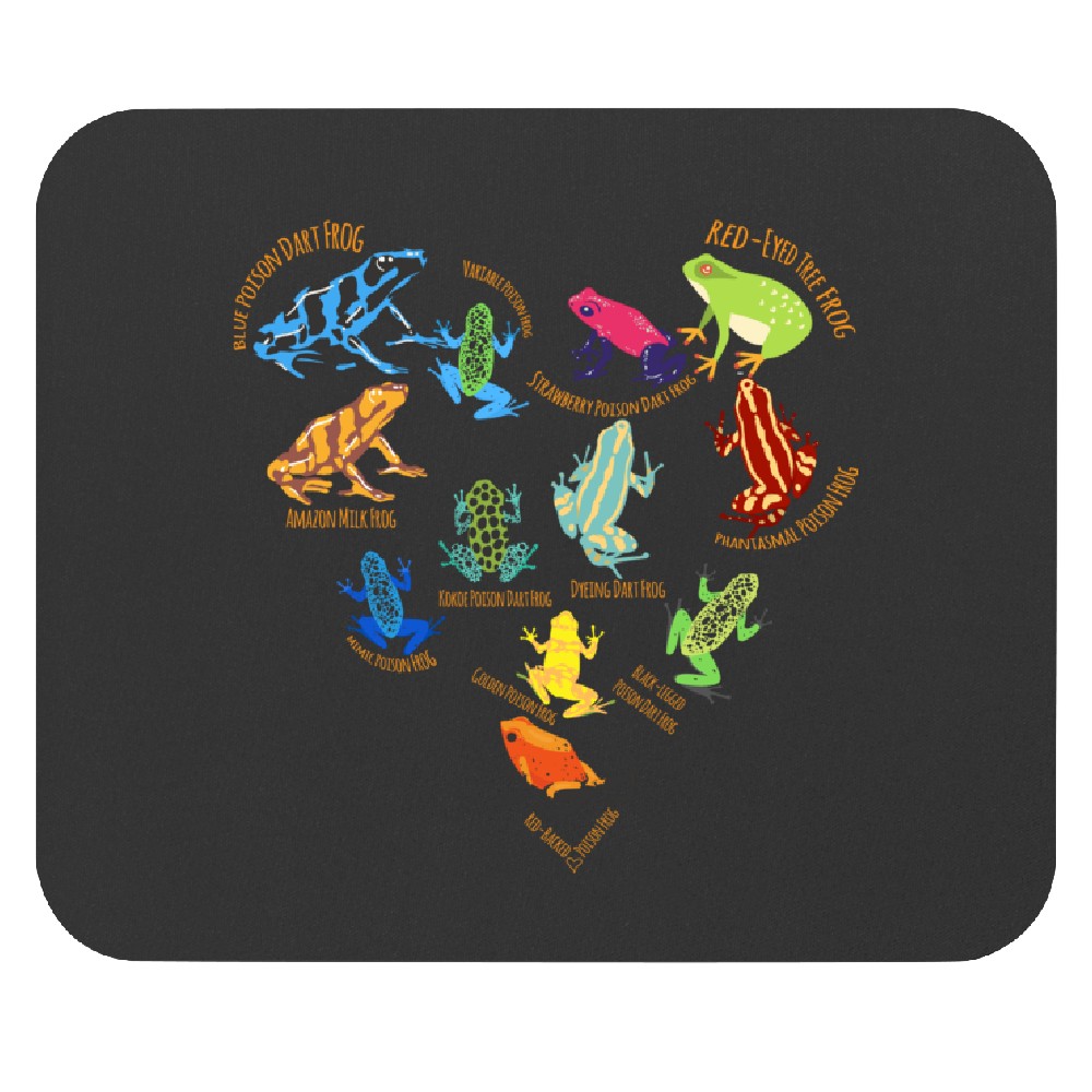 Dart Frog Identification Love Heart Chart For Frogs Hunter Mouse Pads