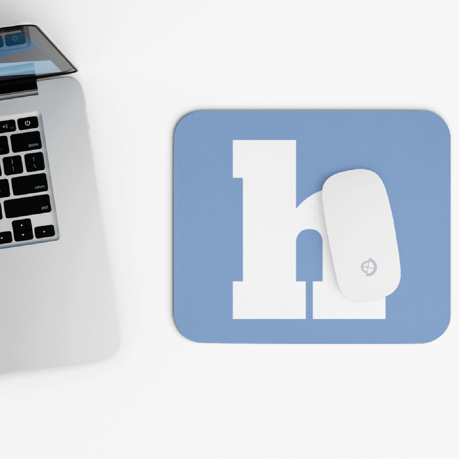 Alphabet H (lowercase Letter H), Letter H - Letter H - Mouse Pads