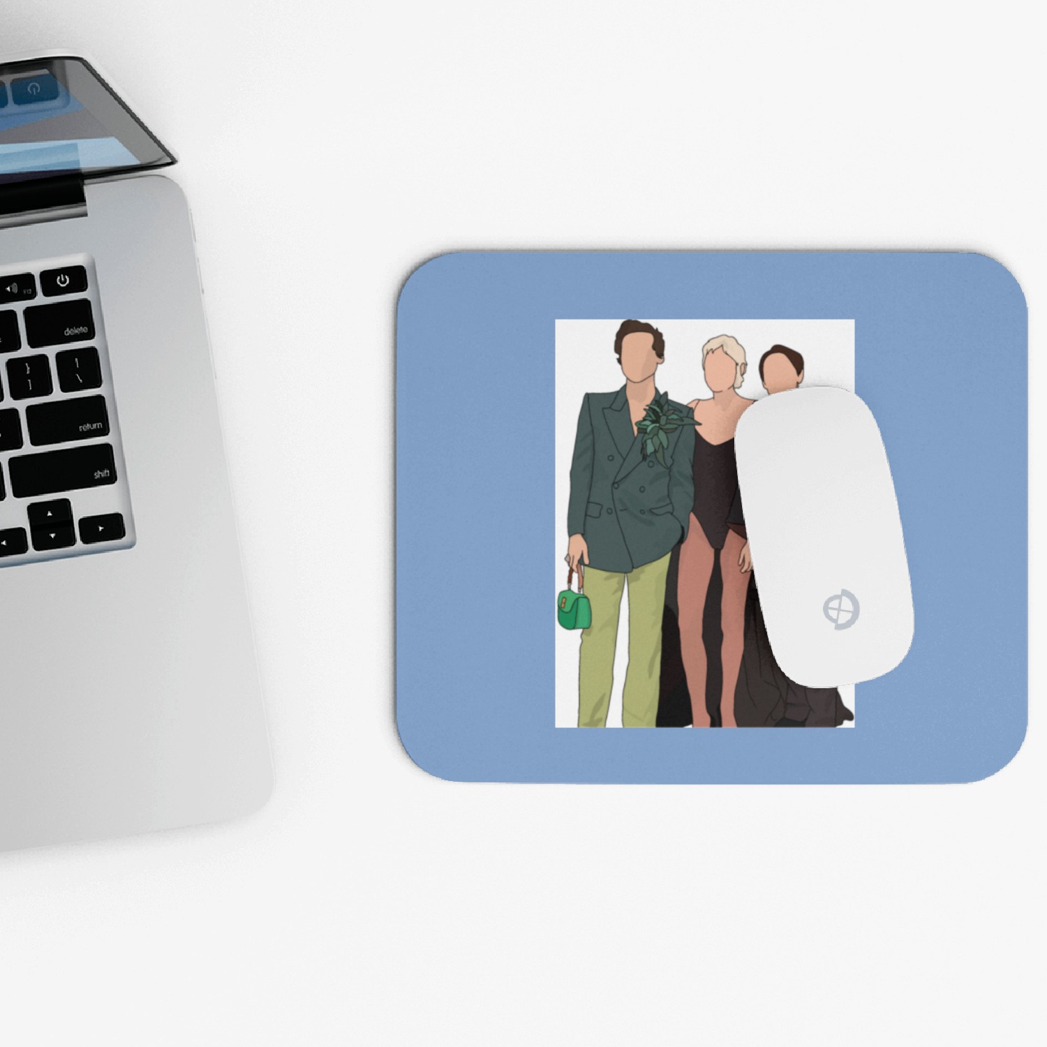 Harrystyles, Emma Corrin, David Dawson Mouse Pads
