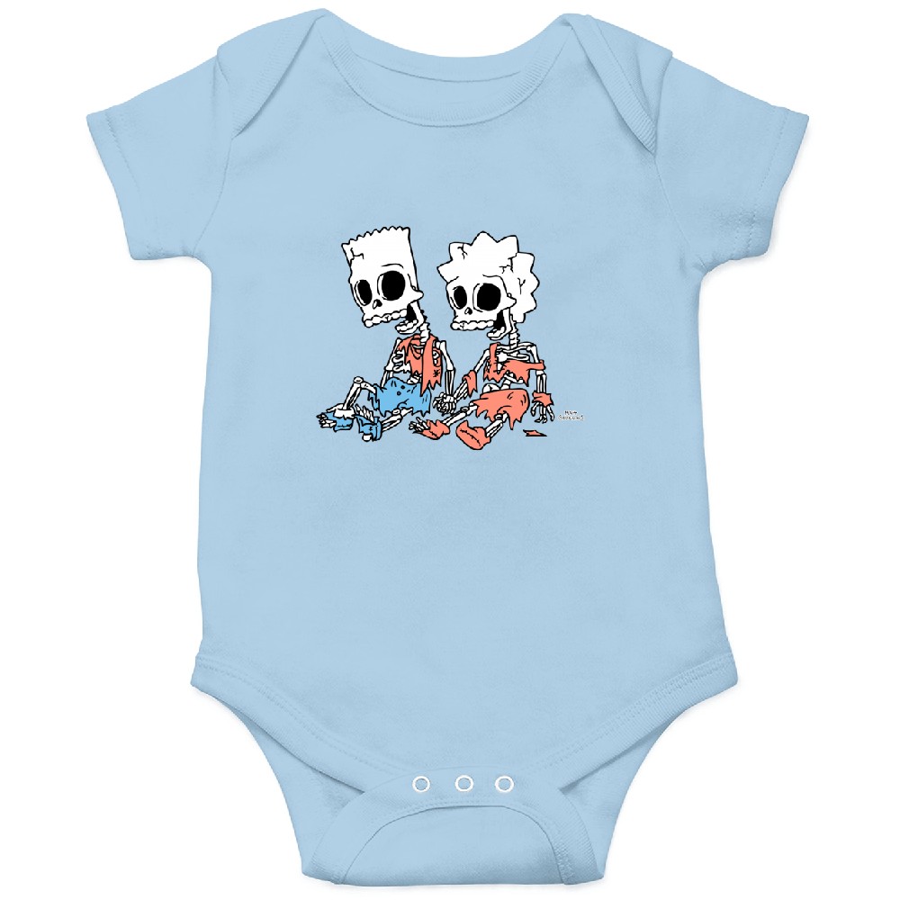 Bart Simpson Onesie The Simpsons Bart And Lisa Skeletons Treehouse Of ...