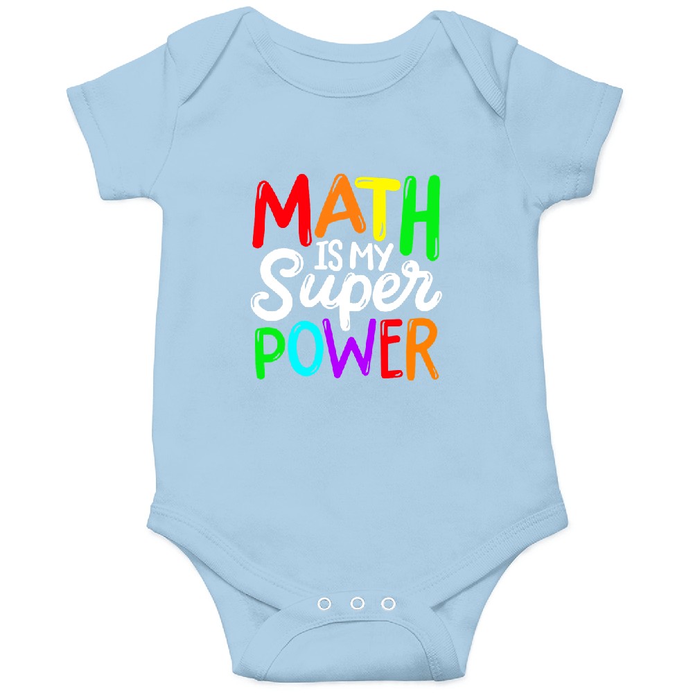 Math Is My Super Power 100 Days Of School Back To School Onesies