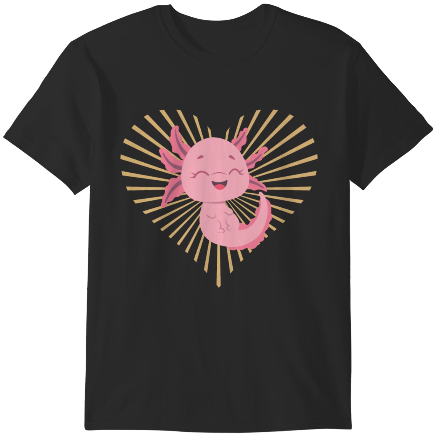 Axolotl Herz Axolotl Amphibie Fisch T-shirt