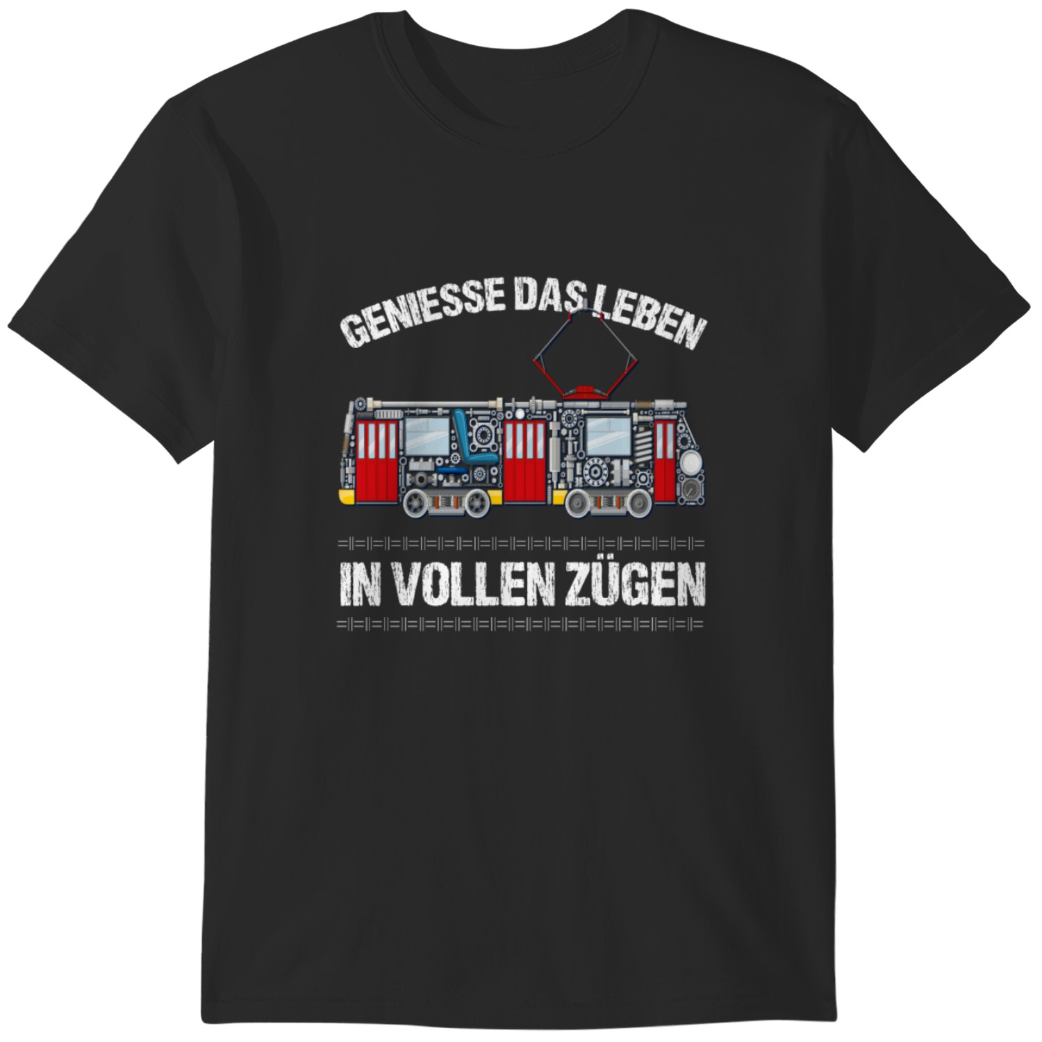 Strassenbahn Tram S Bahn Lokomotive Dampflok T-shirt