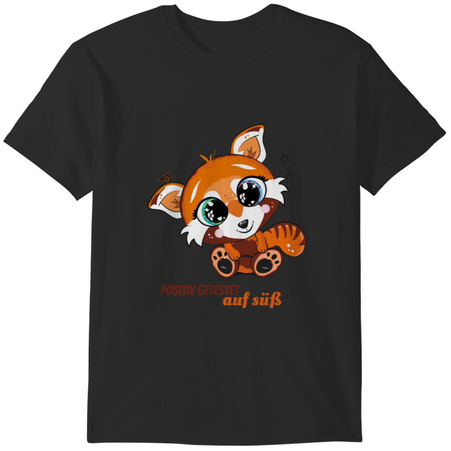 Roter Süßer Panda Positiv Getestet Auf Süß Lieb T-shirt