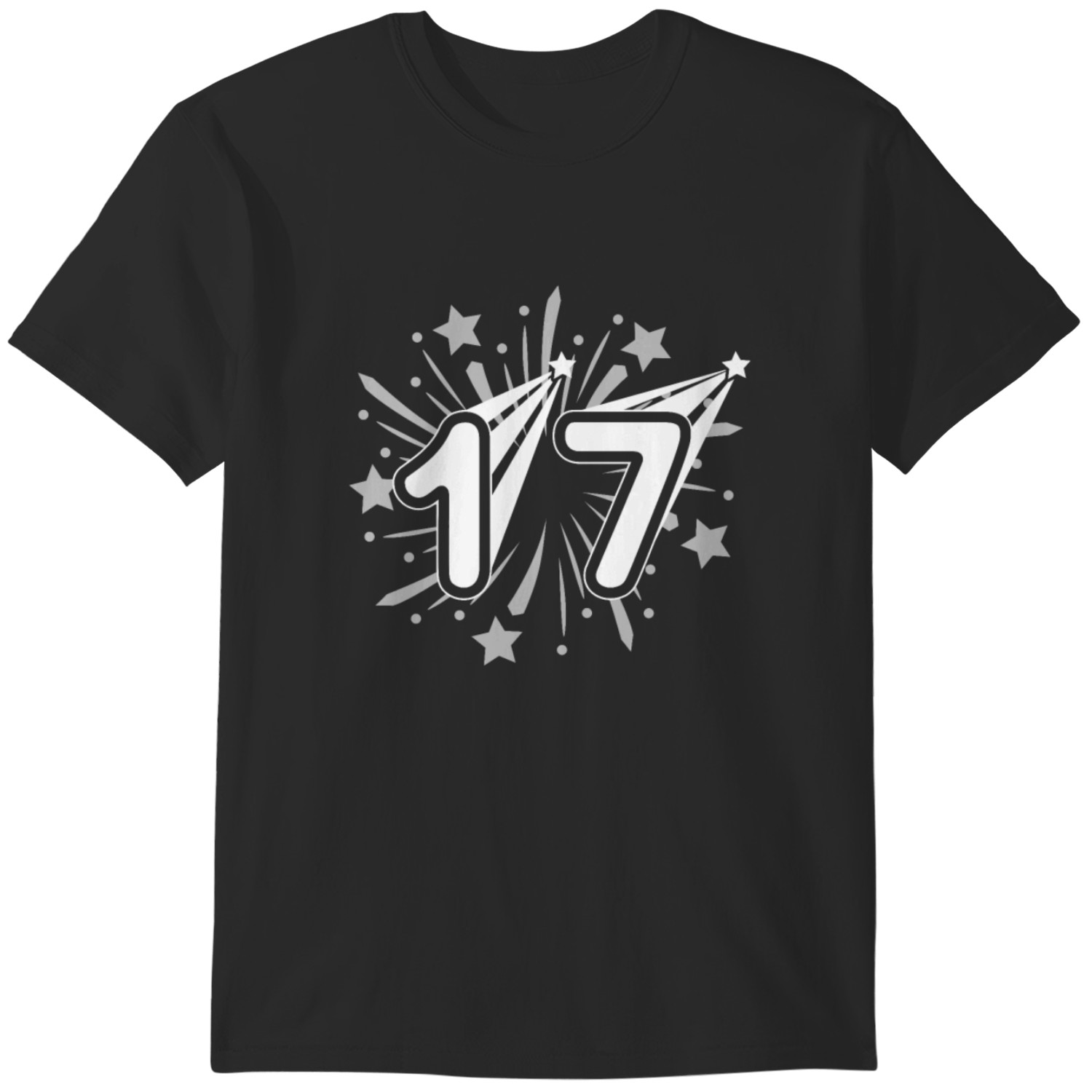 17 Jahre Alt 17. Geburtstag Party Nummer 17 T-shirt